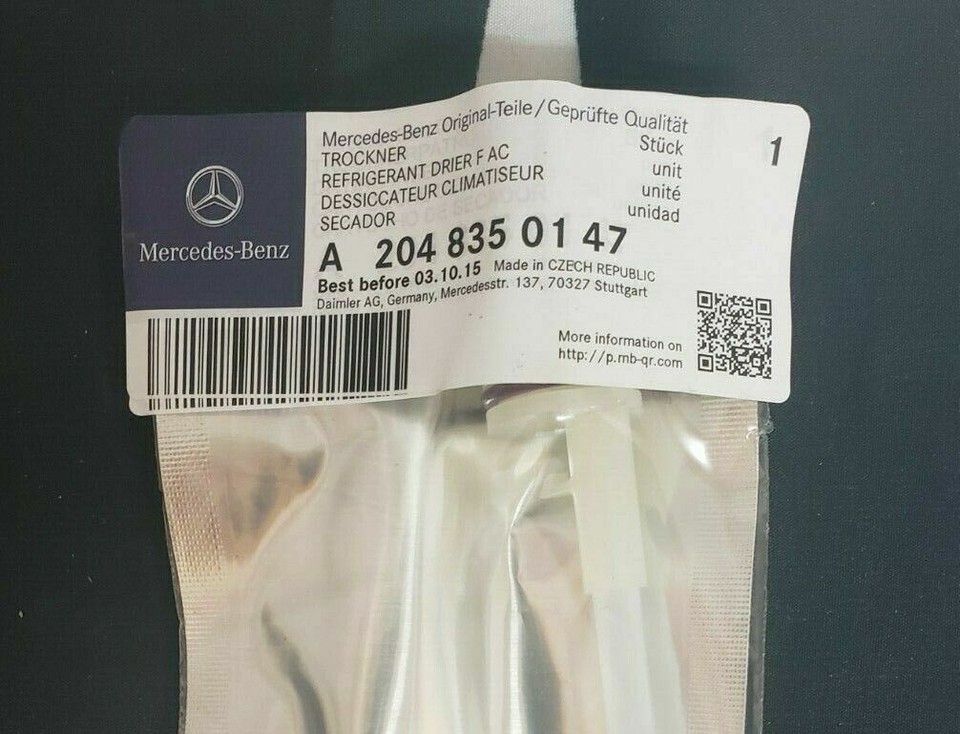 2013-2014 MERCEDES-BENZ W204 W212 ORIGINAL AC RECEIVER DRIER OEM ...
