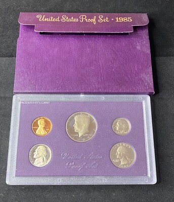 1985 S Proof Set U.S. Mint Original Government Packaging OGP Free ...