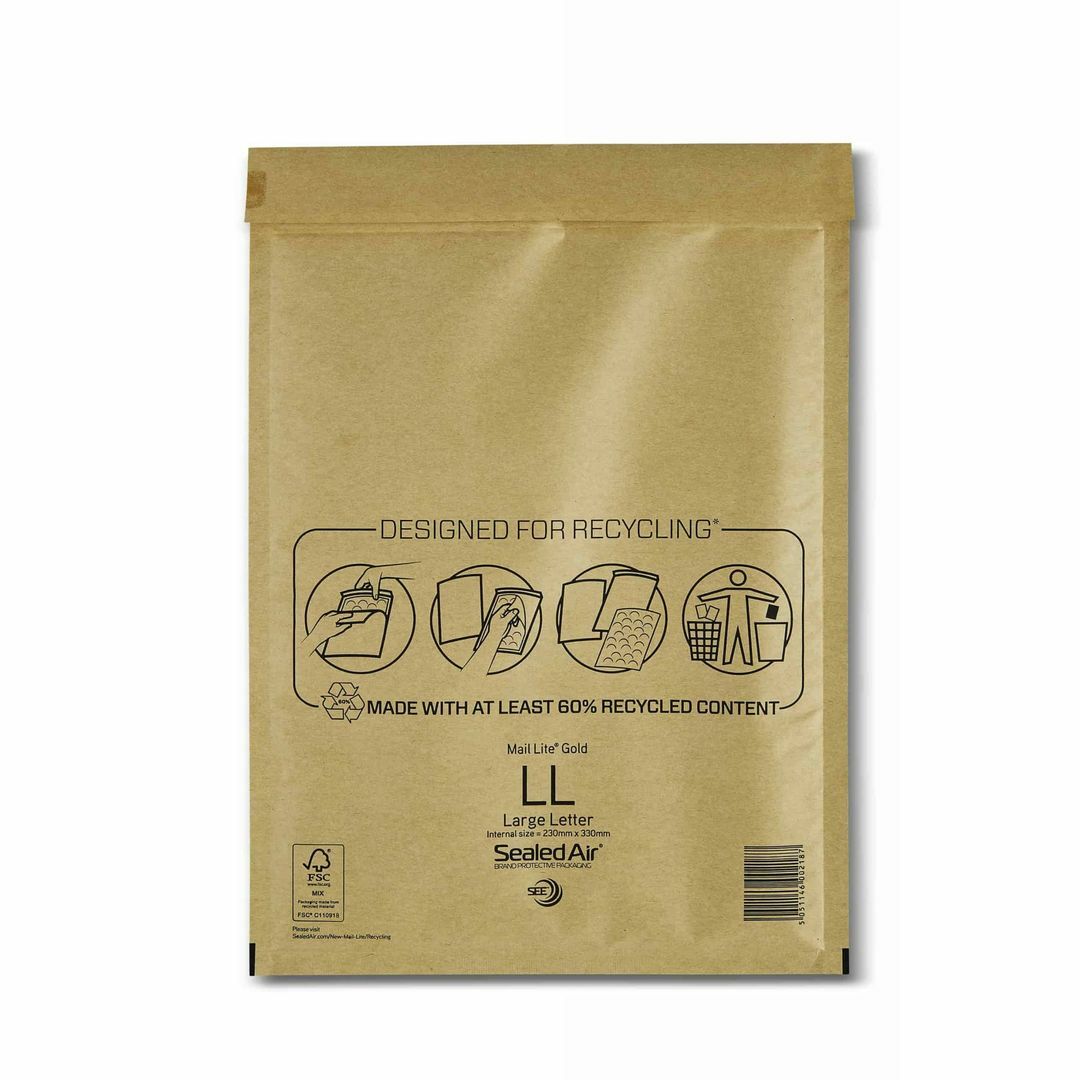 Mail Lite Bubble Padded Envelopes Mailer Bags White or Gold A000 C0 D1 ...