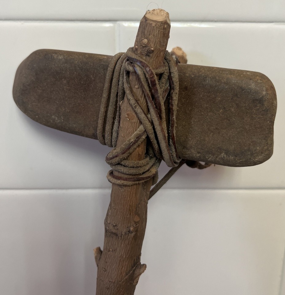 Antique Vintage Native American Stone Tomahawk | eBay