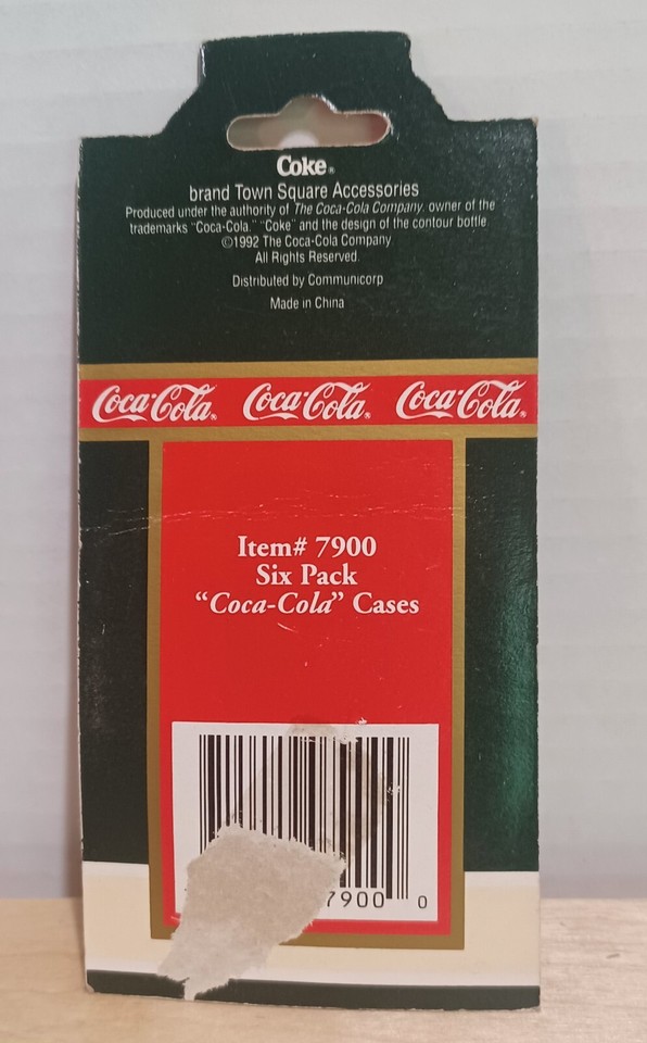 Trim a Tree Coca Cola Town Square Yellow Coke Case Soda Bottles Mini ...
