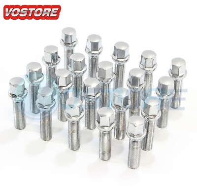 (20) 14x1.5 Lug Bolts Nuts for Mercedes Benz ML350 S500 GLK350 S550 ...