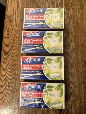 (4 boxes) (300 per box)Vintage Diamond Strike Anywhere Matches | eBay