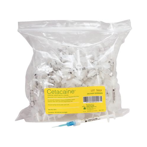 Cetylite 0214 Cetacaine Topical Anesthetic Delivery Syringes 100/Pk | eBay