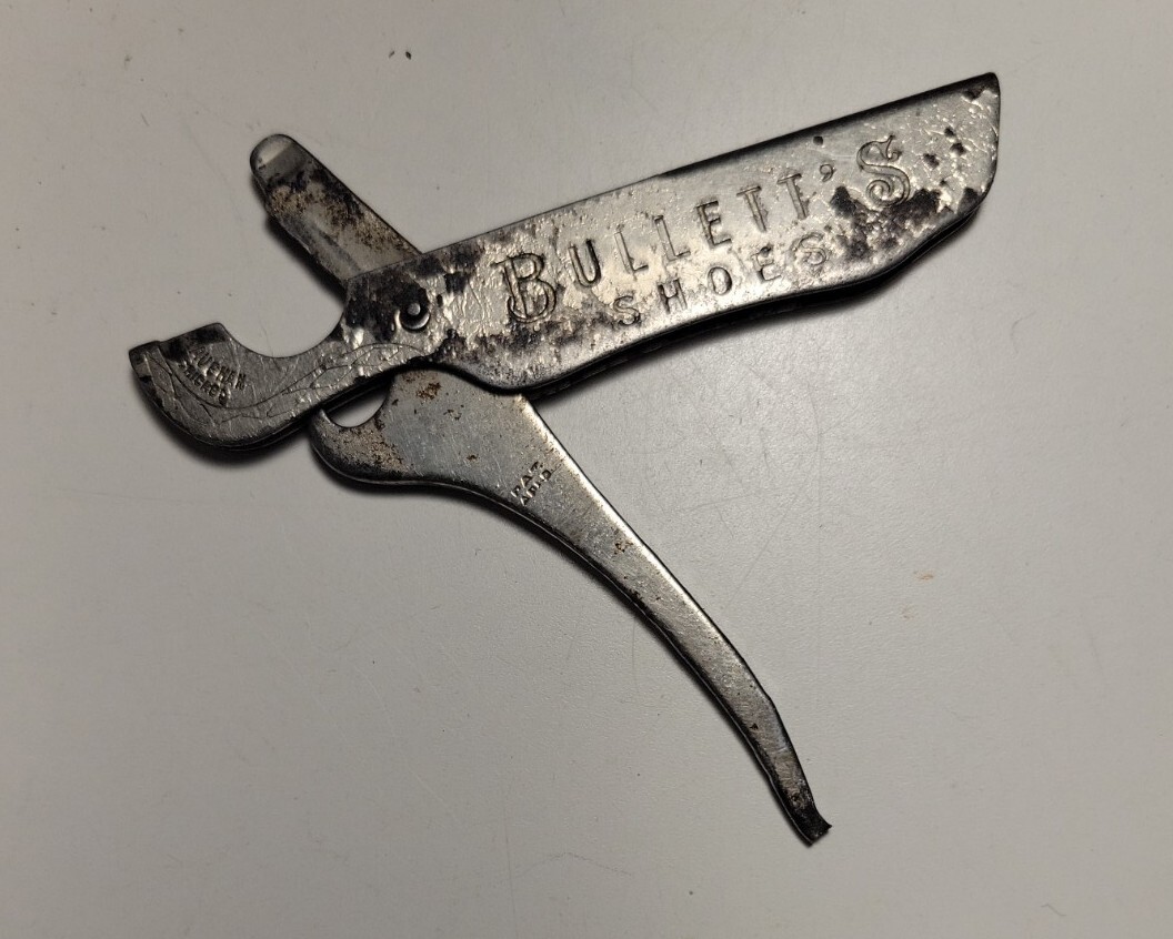Rare Antq Folding Shoe Button Hook Tool Bullets Shoes… - Gem