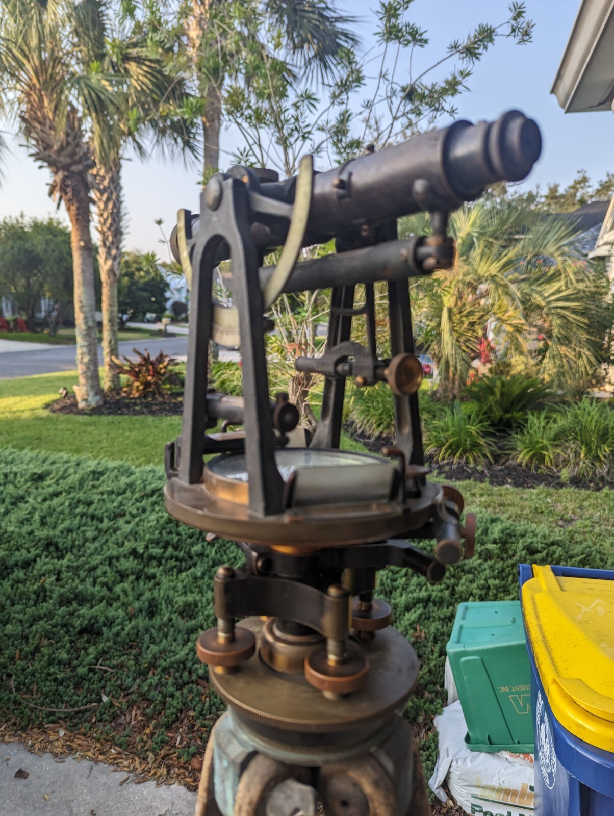 Antique Surveyors Transit With Box And Tripod | eBay