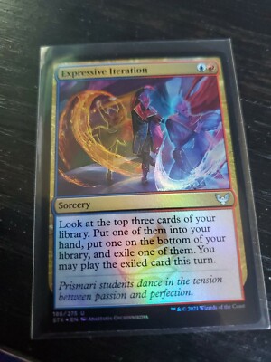EXPRESSIVE ITERATION x1 FOIL mtg NM Strixhaven | eBay