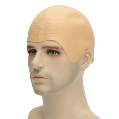 Thick Bald Skin Head Skull Wig Cap Fancy Dress Cosplay Costume ...