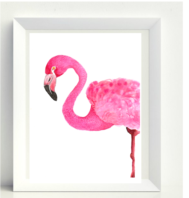 Pink Flamingo Posters Wall Art Print | Pink Flamingo | Abposters.com