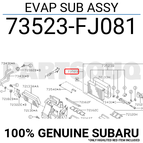 73523FJ081 Genuine Subaru EVAP SUB ASSY 73523-FJ081 | eBay