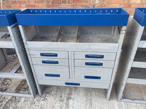 Metal draws Van 3X racking units Full Set Lwb Custom vivaro vankit make ...