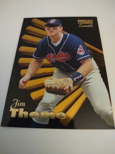 JIM THOME 1996 Pinnacle Zenith HIT LOCATION CHART card #6 Cleveland ...