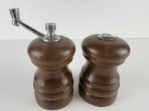 Vintage Olde Thompson Salt & Pepper Mill Grinder Shaker 3.5" Made in ...