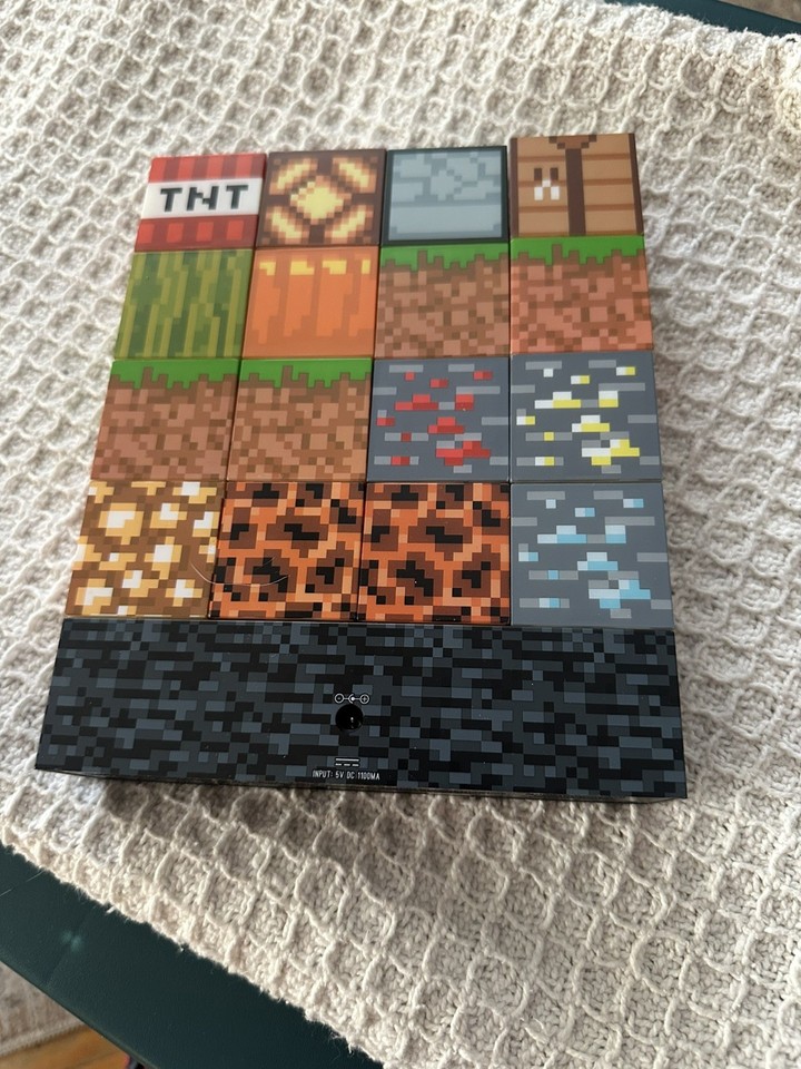 minecraft official licensed block building lamp 16 light up blocks led ...