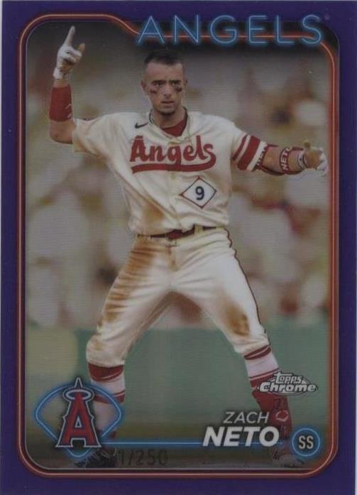 2024 Topps Chrome - Zach Neto #123 Purple Refractor /250 for sale ...