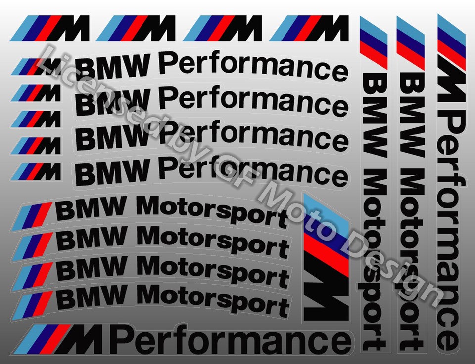 BMW Motorsport M Power 53 Stickers Decals Set Performance 3 5 7 series ...