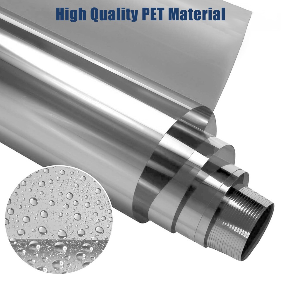 Single Way Mirror Window Film Heat UV Reflective Privacy Protect Tint ...