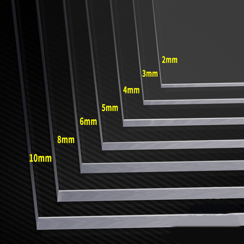 Clear ACR Sheet Cut 1mm 1.5mm - 20mm Thick Clear Plastic Material ...