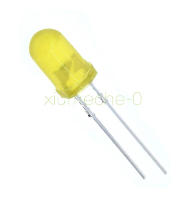 100Pcs LED F5 5MM Yellow COLOR Yellow LIGHT Super Bright Bulb Lamp NEW ...