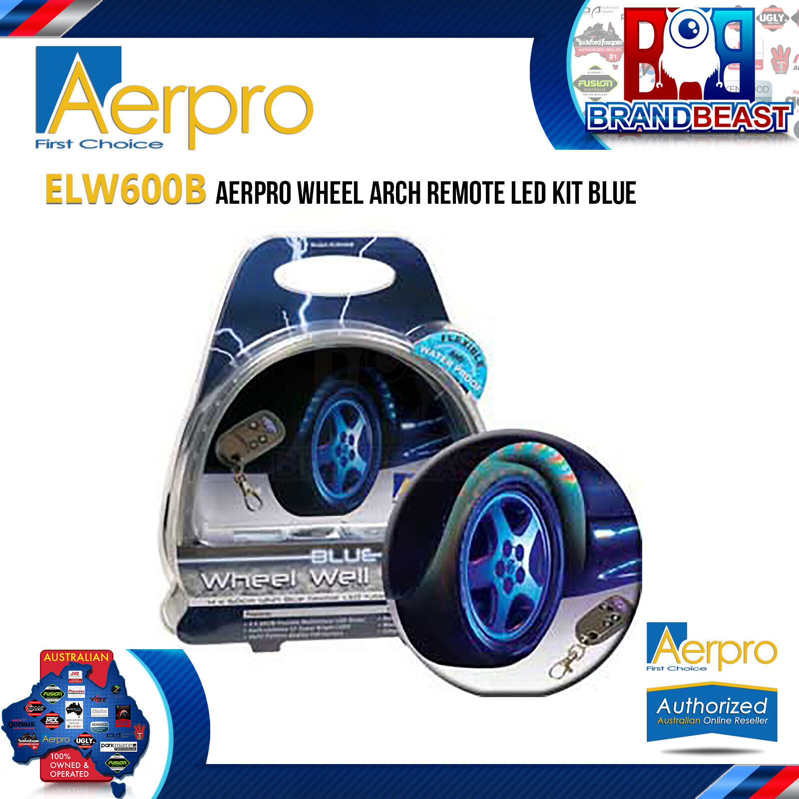 Aerpro ELW600B Blue Wheel Arch Remote LED Kit | eBay