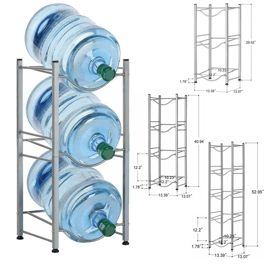 3/4/5 Tier Water Bottle Rack Storage Durable Detachable Convenient ...