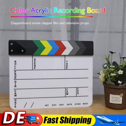 Video Director Scene Clapperboard TV Movie Film Clapper Boards with Pen ...