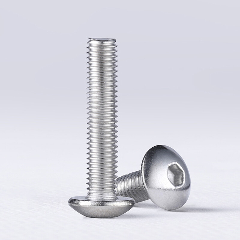 M5 M6 BUTTON HEAD TRUSS HEAD BOLTS ALLEN KEY HEX SOCKET SCREWS ...