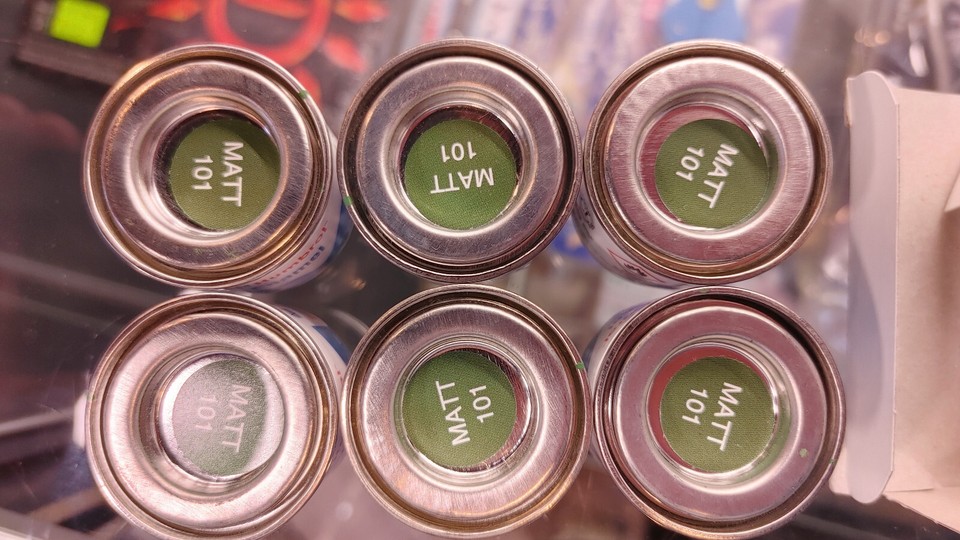 Humbrol Enamel Paint #101 Matt Mid Green - 6 tins | eBay