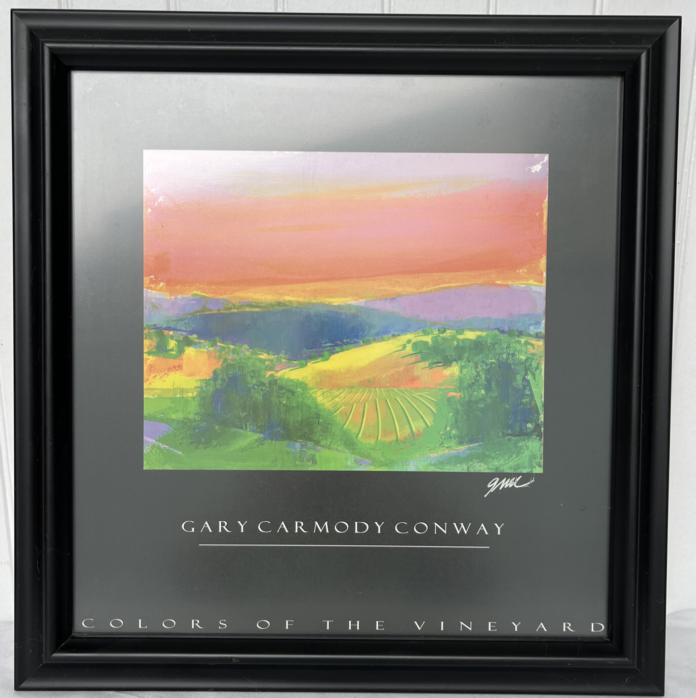 Gary Carmody Conway Colors Of The Vineyard Pink Sky Giclee Signed Print ...