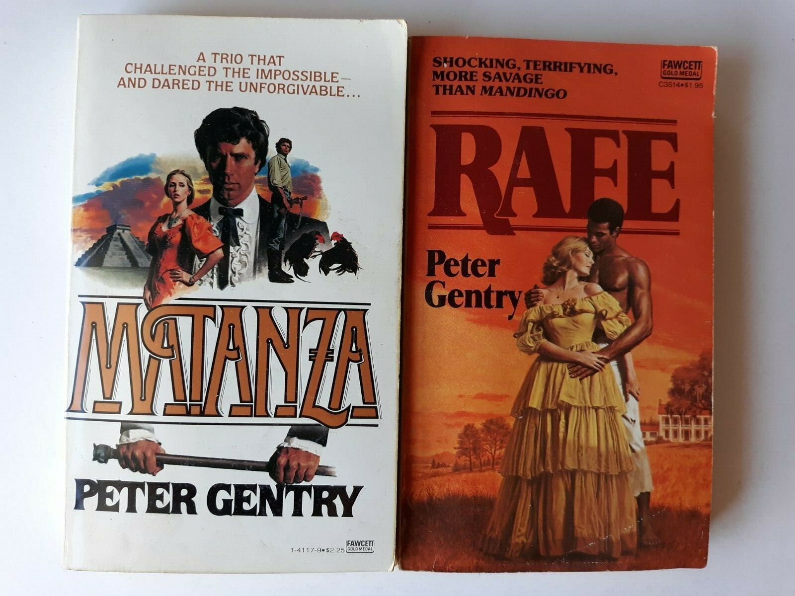 2 paperbacks by Peter Gentry... Matanza & Rafe | eBay