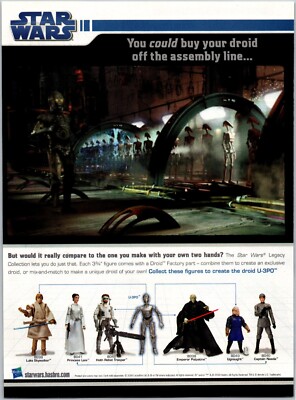 Star Wars Legacy Collection U-3PO Print Ad Figure Poster Art PROMO ...