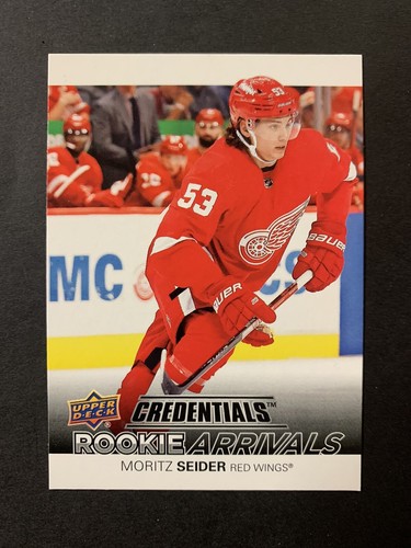 Moritz Seider 2021-22 Upper Deck Credentials Rookie Arrivals #RA-3 | eBay