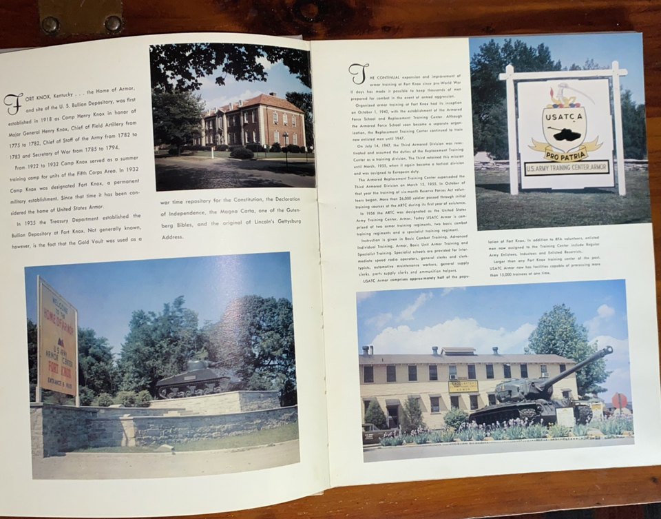 Vintage Yearbook 1960 The United States Army Training Center Armor Fort ...