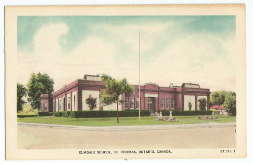 St Thomas Ontario Elmdale School Canada Vintage Postcard | eBay