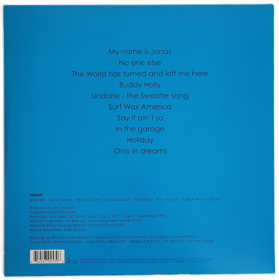 Rivers Cuomo Pat Wilson Signed Weezer Album COA Proof Autographed Vinyl ...