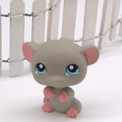 Littlest Pet Shop LPS Mouse Grey Rodent Standing Up | eBay