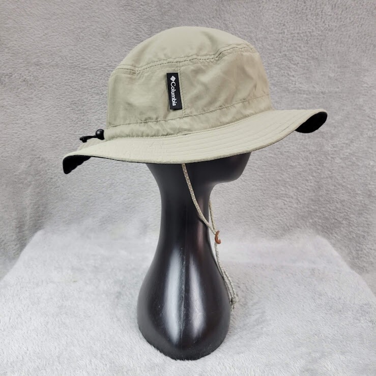 Columbia Bucket Hat Unisex Small Khaki Vented Brim Omni-Shade Safari ...