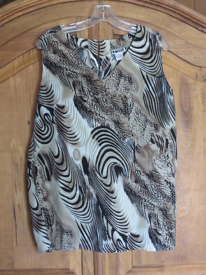 Kaktus Women Top Blouse Shirt Animal Print Size Large | eBay