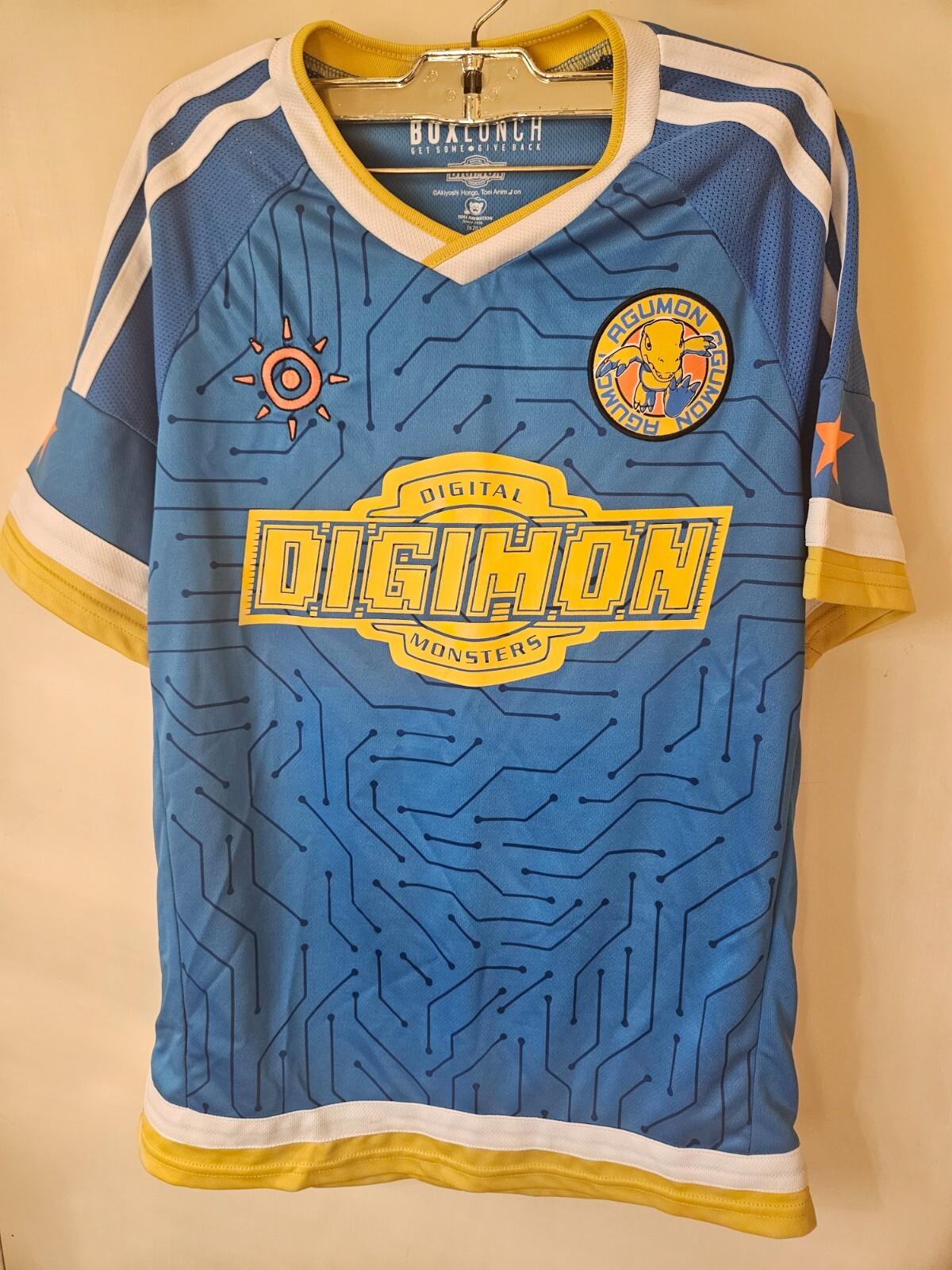 BoxLunch Digimon Tai Soccer Jersey Sz S - Gem