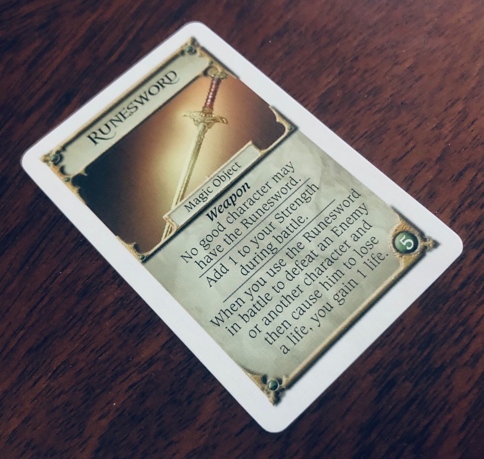 Talisman | Runesword, Adventure Card | Official Extra/Replacement Game ...