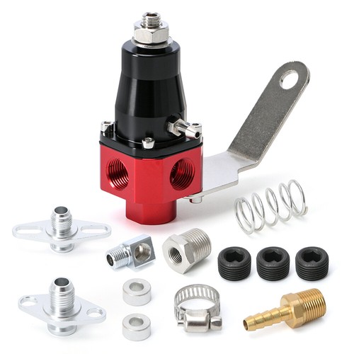 ‌Inline Fuel Pressure Regulator, Adjustable FPR 3-65 PSI, 3/8'' IN/OUT ...