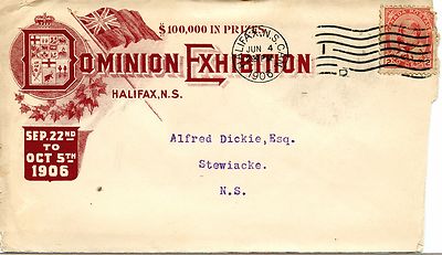 1906 Dominion Exhibition colour advertising cover Canada | eBay