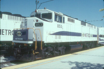 METROLINK (SCAX) 853 F-59PH --- Original Slide T4-11 | eBay