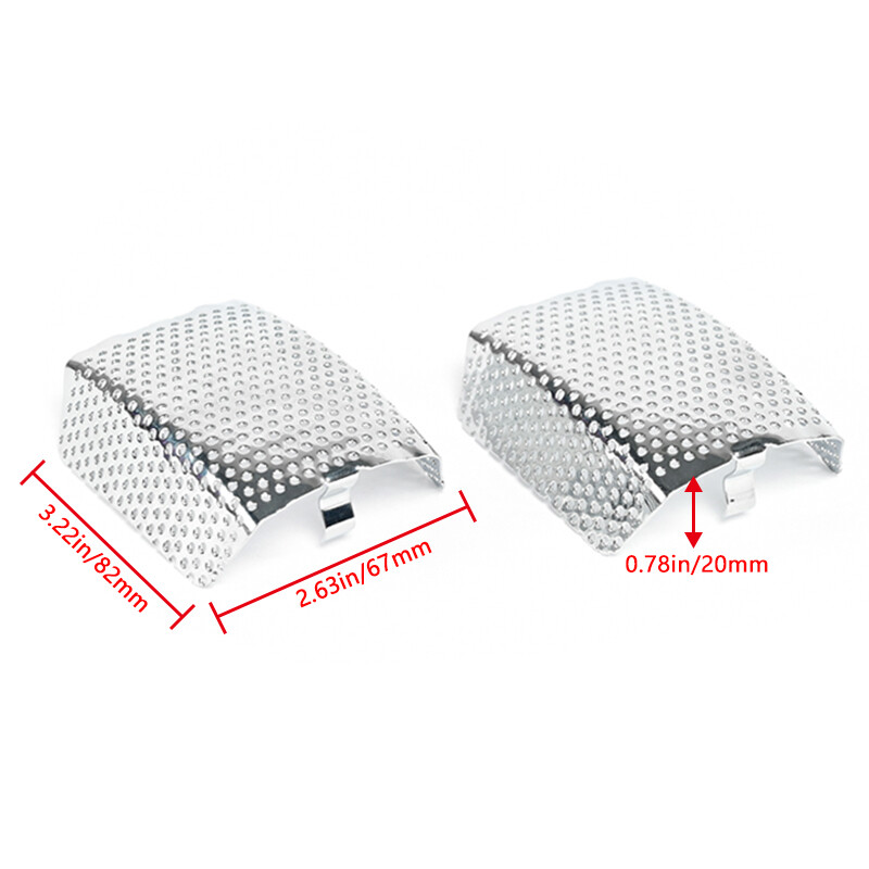 2X Front Brake Caliper Cover Screen Insert For Harley Touring Electra ...