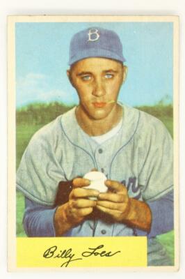 Vintage BASEBALL Card 1954 BOWMAN #42 BILLY LOES Pitcher Brooklyn ...