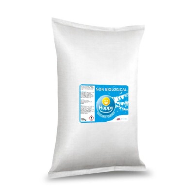 Happy Non-Biological Laundry Powder 10kg Sack - Household Cleaning ...