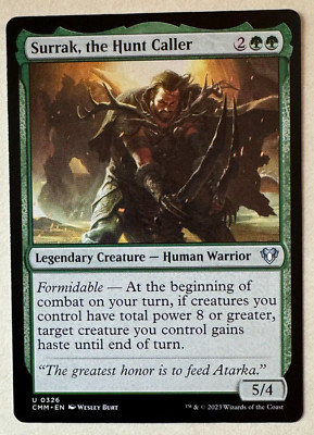 Surrak, the Hunt Caller Commander Masters 0326 MTG NM+ Never Played | eBay