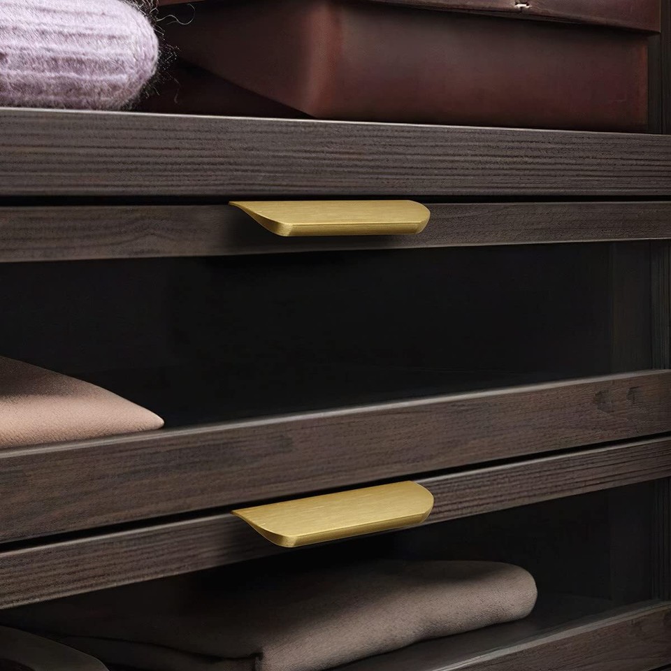 5pack Edge Finger Pull For Cabinets Kitchen Concealed Aluminum Flat ...