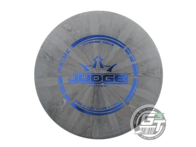 NEW Dynamic Discs Prime Burst Judge 176g Gray Blue Foil Putter Golf ...