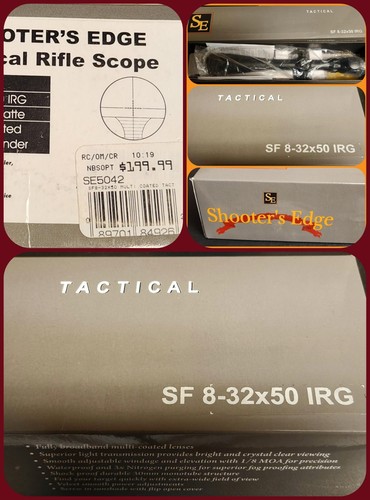 Shooters Edge Tactical Rifle Scope Unused SF 8-32x50 IRG | eBay